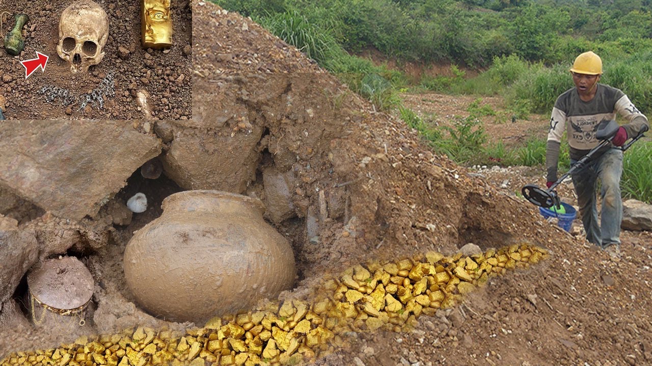 Treasure Hunting By Metal Detector | Dangerous Treasure Chest Found ...