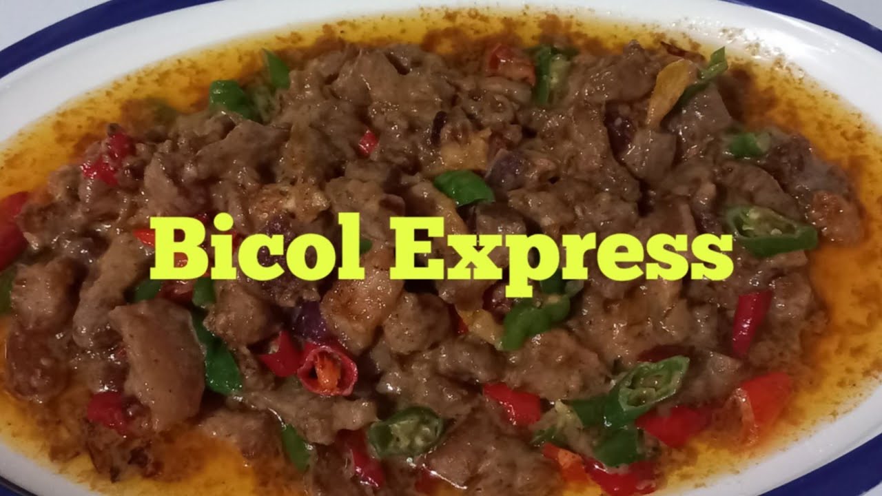 Bicol Express Recipe/Panlasang Pinoy/Lutong Pinoy - YouTube