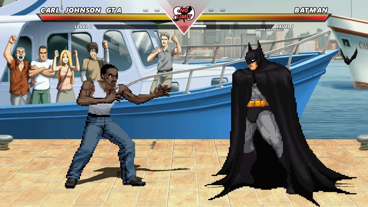 CJ GTA vs BATMAN - Highest Level Insane Fight‼️ - YouTube