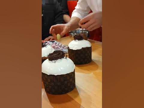 декор в виде гнезда на кулич с шоколадом chocovic - YouTube