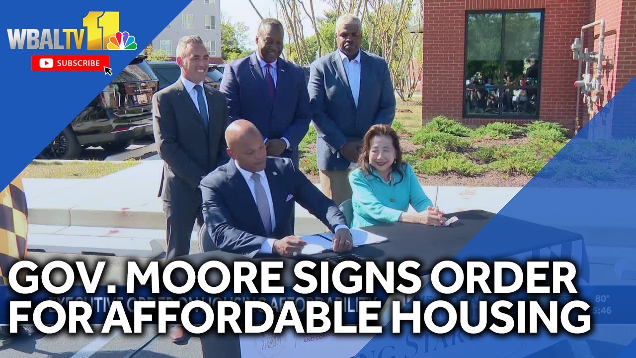 Gov. Moore signs order to tackle affordable housing - YouTube