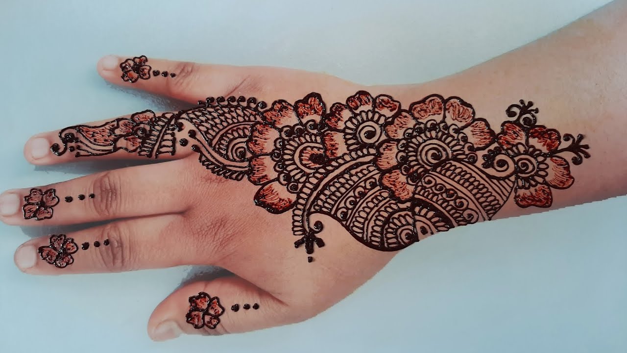 Simple And Sylish Flower Mehndi Design 🔥 // Easy Mehedi Design ...