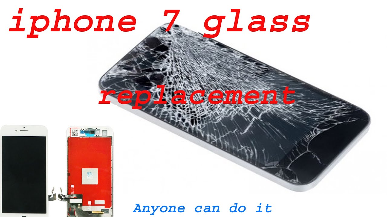 iphone 7 glass replacement - YouTube