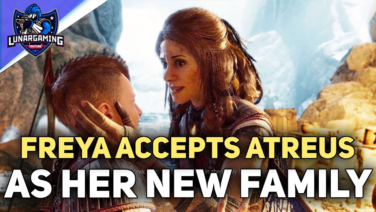 Freya Accepts Atreus and Kratos As Her Family Scene - God Of War ...