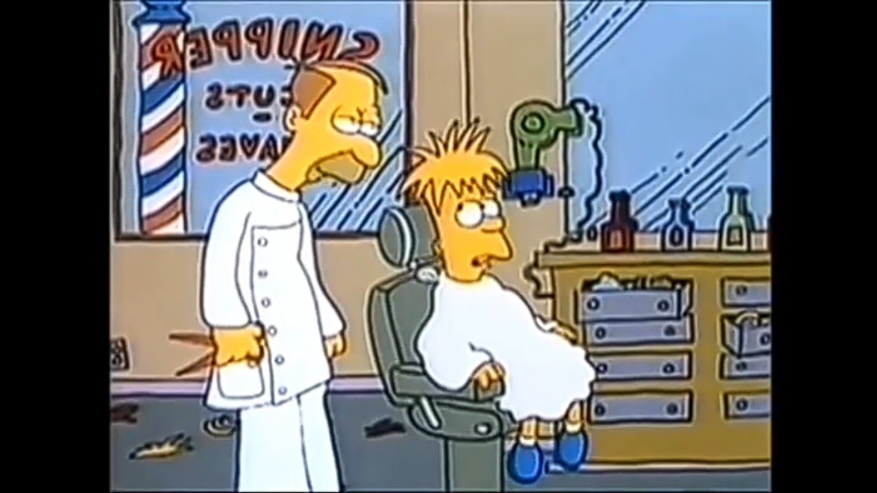 the simpson short - la coupe de cheveux de Bart - YouTube