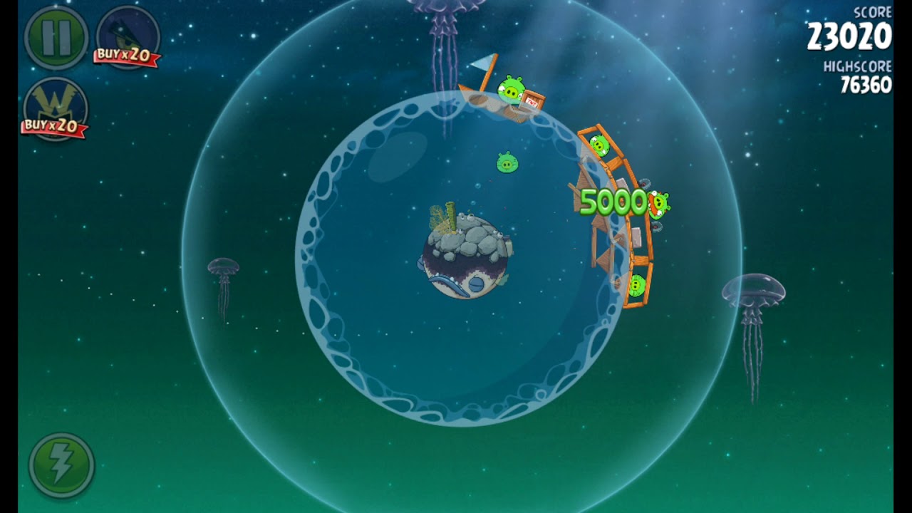 Angry birds space pig dipper level 1 to 10 - YouTube