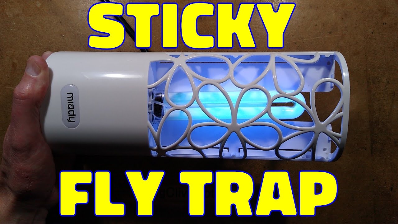 Inside a sticky (glue board) fly trap (with ballast schematic) - YouTube