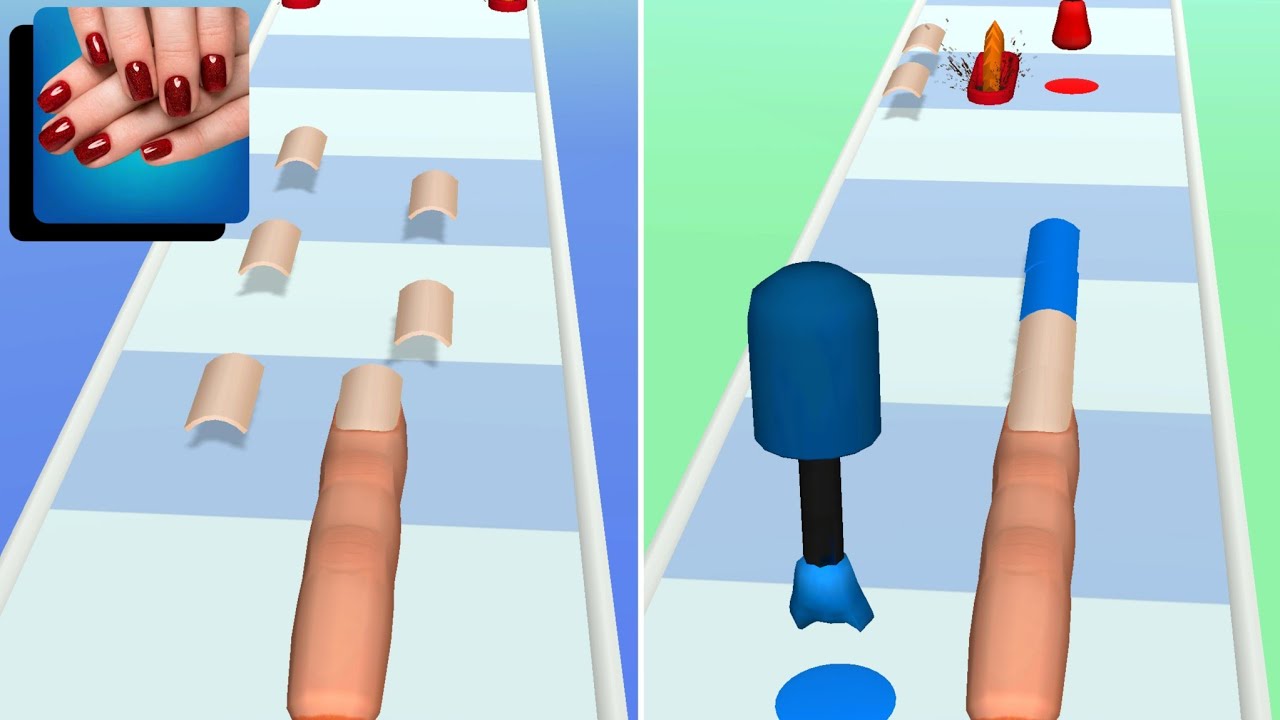 🌈Nail Stack! Gameplay💅 ️Android,ios 40-44 - YouTube