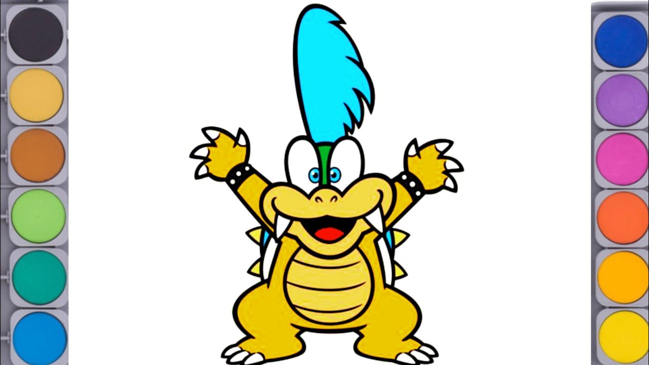 how to draw Larry koopa very easy learning drawing quickly - YouTube