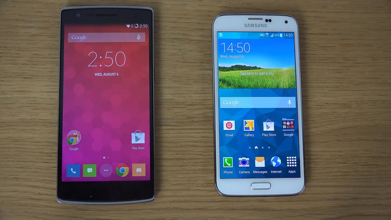 OnePlus One vs. Samsung Galaxy S5 - Review (4K) - YouTube