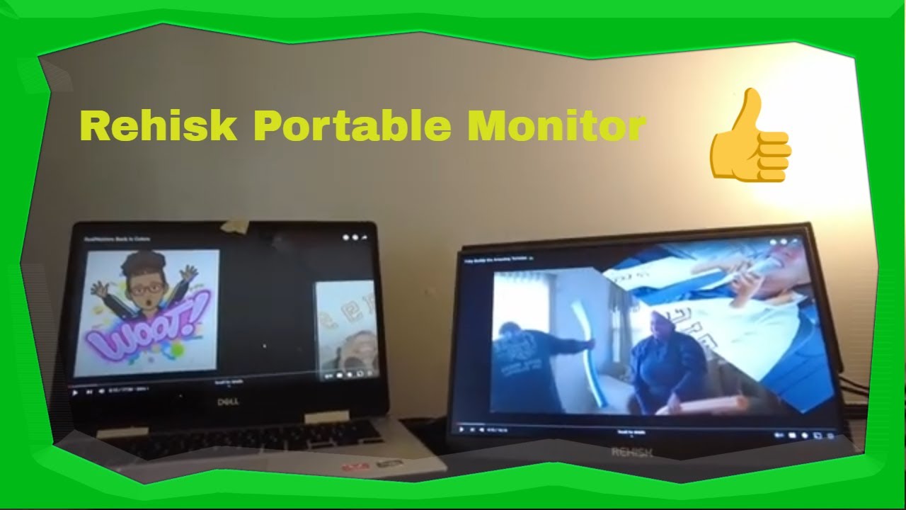Rehisk Portable Monitor Unboxing & Setup - YouTube