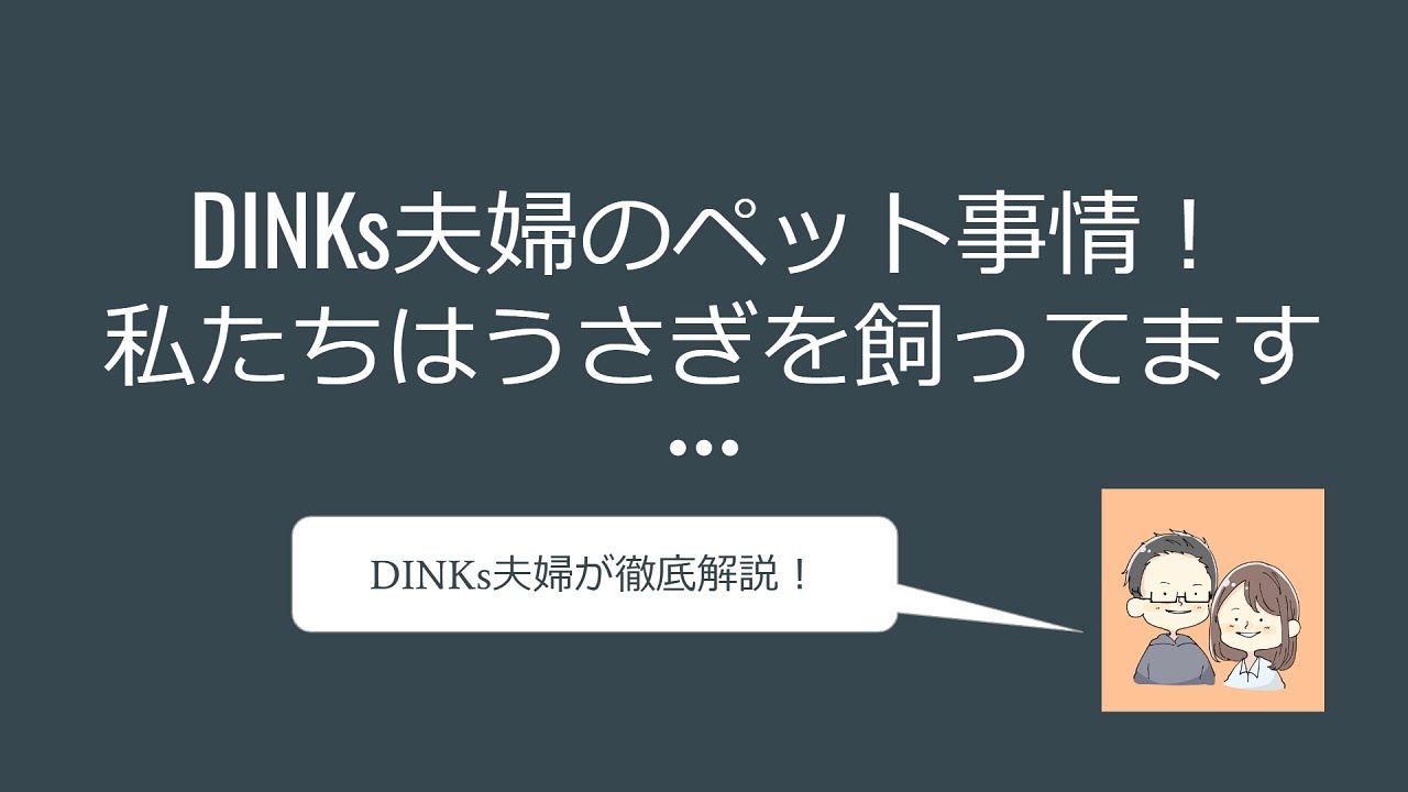 DINKs夫婦のペット事情！私たちはうさぎを飼っています - YouTube