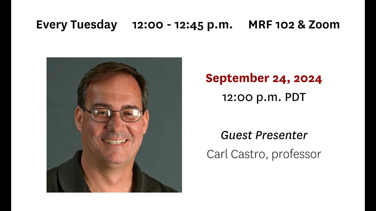 Social Justice Research Series: Carl Castro - YouTube