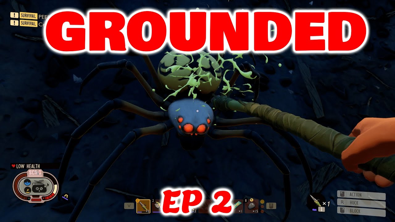 Setting up a base with SPIDERS 🕸️ - Grounded Episode #2 - YouTube