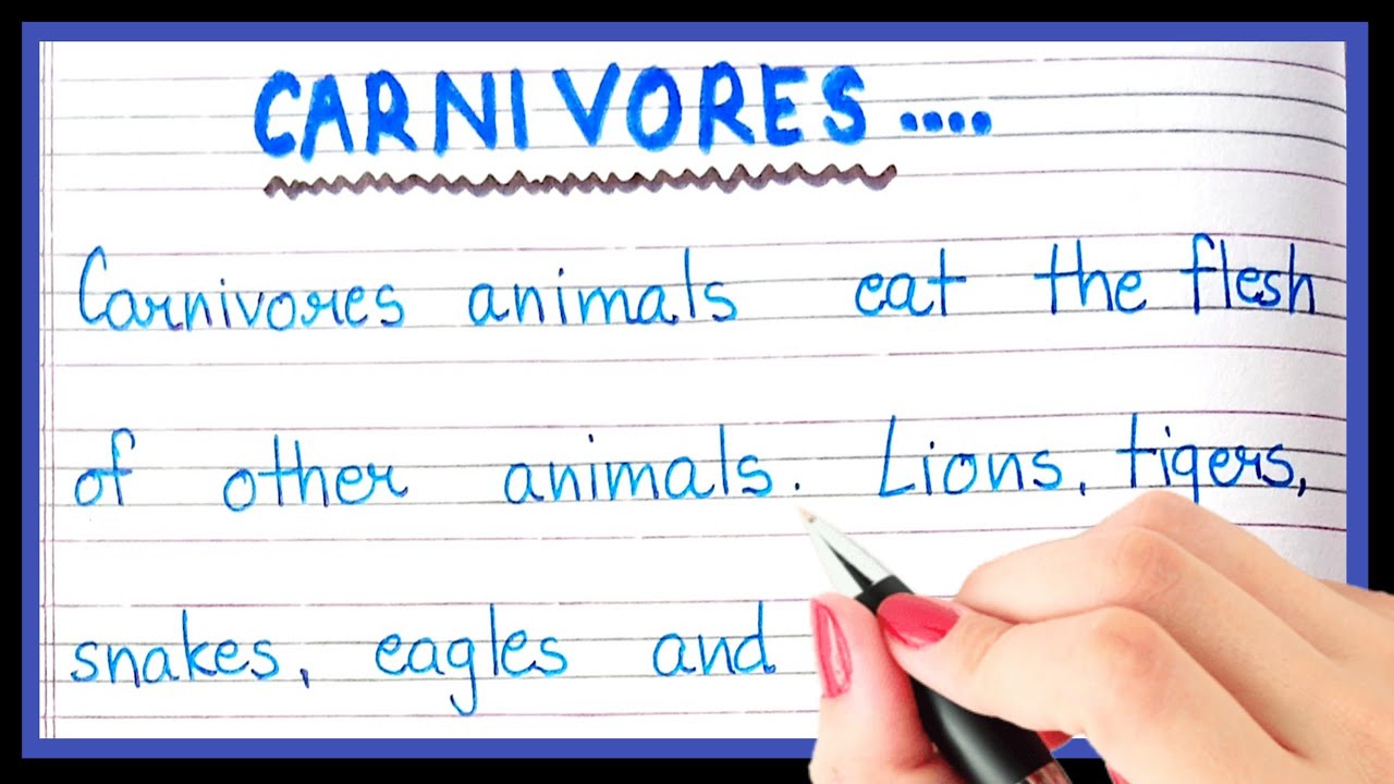 Definition of carnivores | What is carnivores | Short note on ...