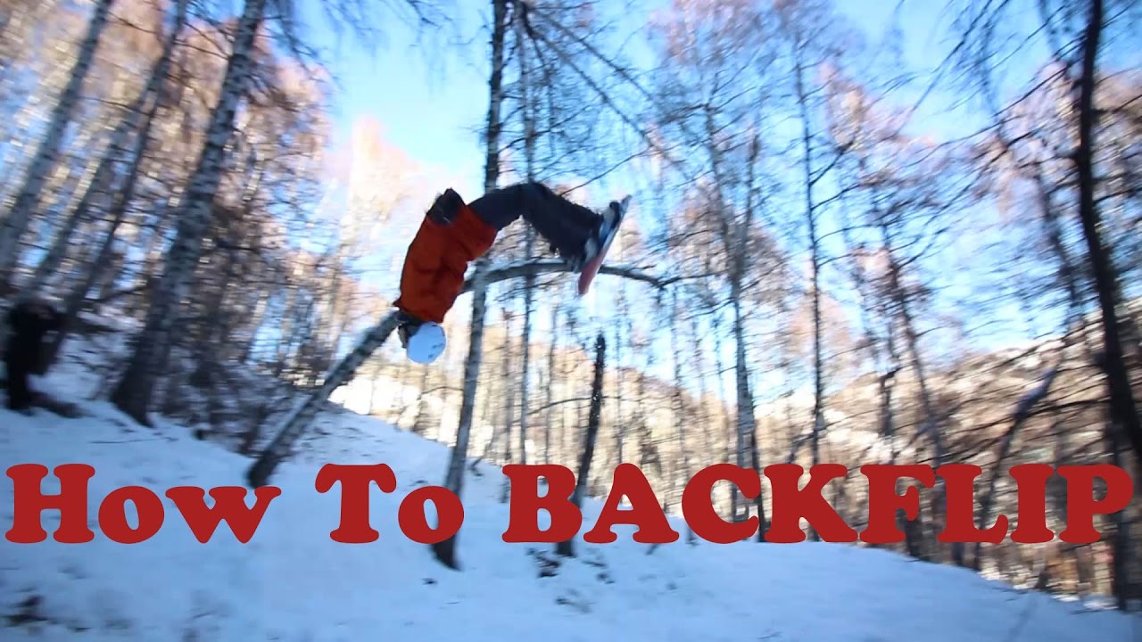 How To Laid Out Backflip on a Snowboard - YouTube