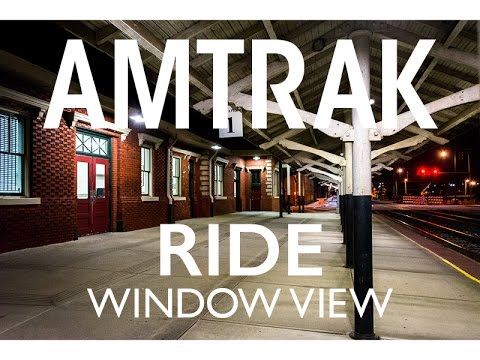 Amtrak Ride - Window View - YouTube