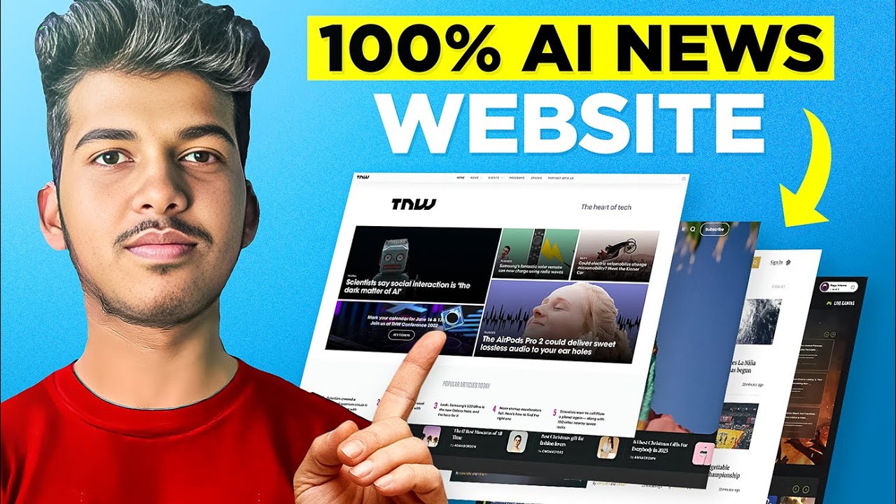 How To Start Your Own 100% A.I. News Website: Step-by-Step Guide - YouTube