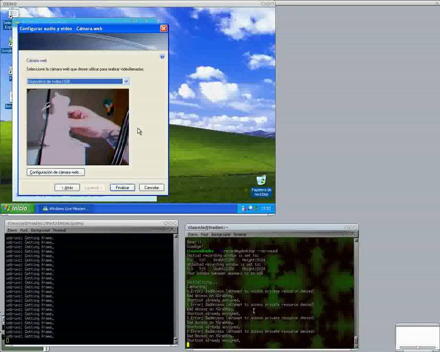 QEMU's USB Webcam Emulation (2) - YouTube