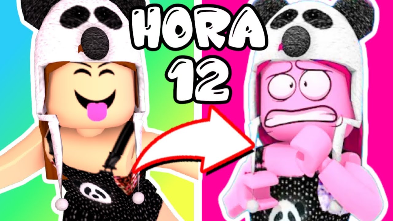 24 HORAS VIVENDO TUDO ROSA no ROBLOX - YouTube