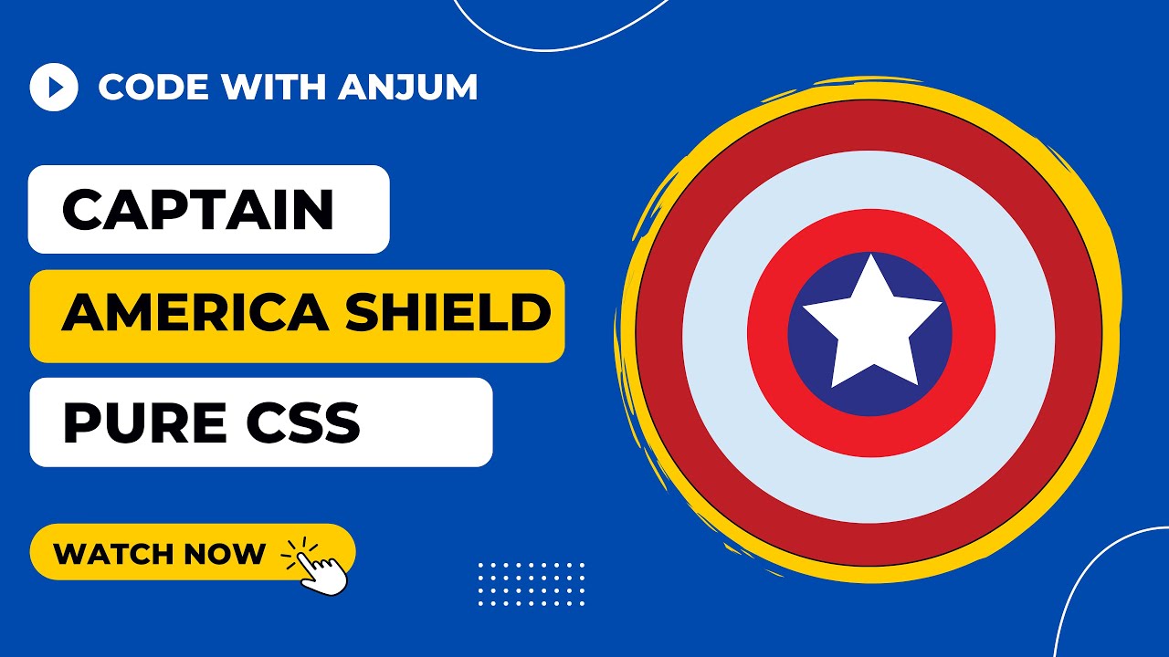 How To Make Captain America Shield | Pure CSS - YouTube