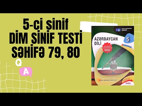 DİM 5-ci sinif Azərbaycan dili səhifə 79,80