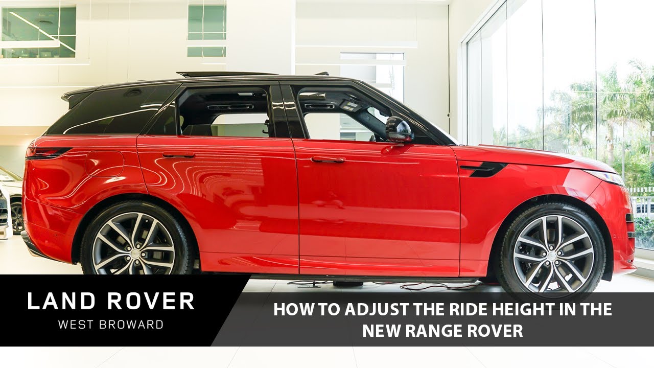 How To Adjust The Ride Height in The New Range Rover - YouTube
