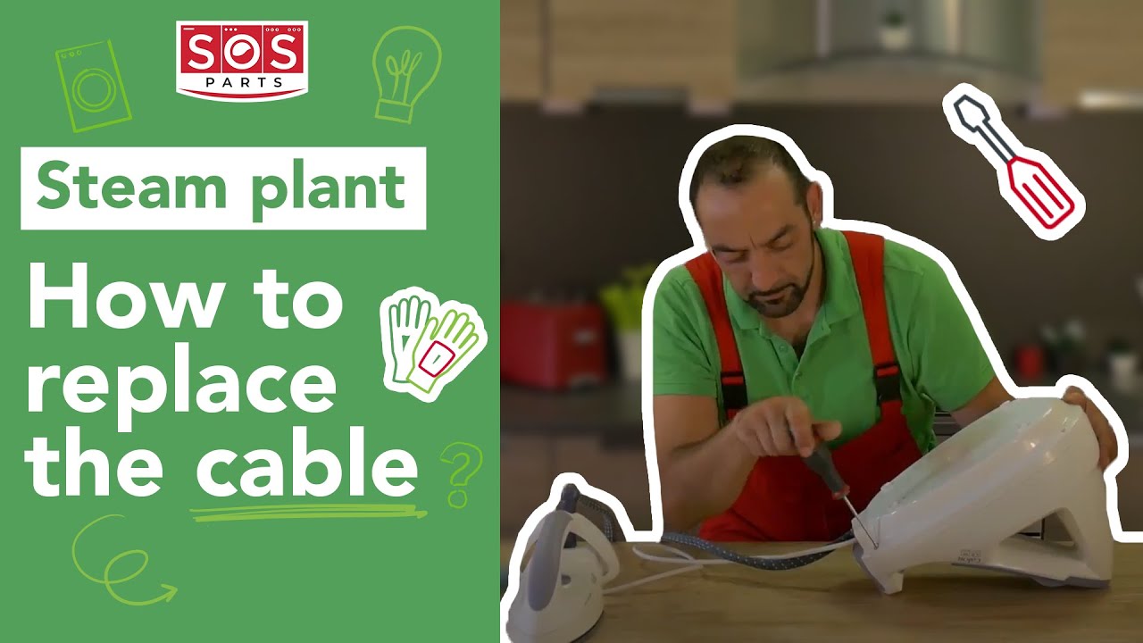 How to replace the cable of your steam iron ? - YouTube