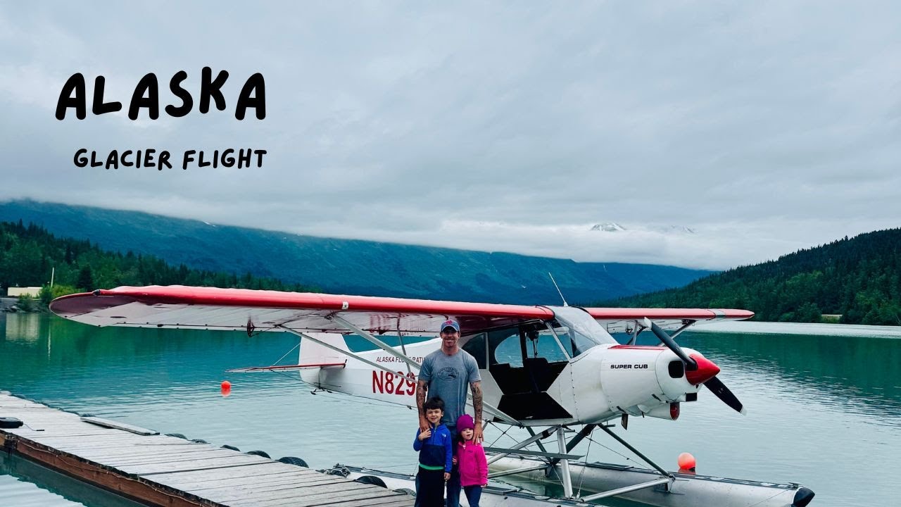 ALASKA- FLOAT PLANE FLIGHT THROUGH A GLACIER - YouTube