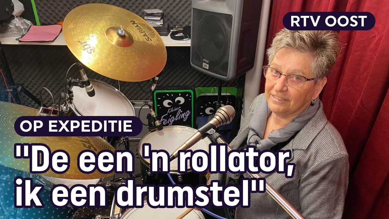 Betsie (74) is de oudste drumster van Nederland | RTV Oost - YouTube
