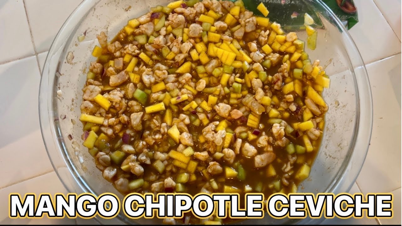 THE BEST SHRIMP CEVICHE CON MANGO Y CHIPOTLE PEPPERS RECIPE !!! - YouTube