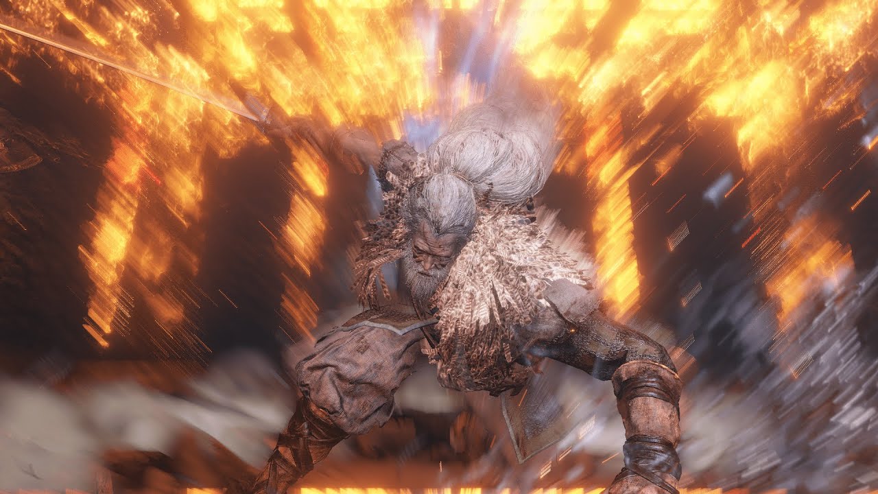 Sekiro - Inner Father Boss Fight / Charmless / Demon Bell / No damage ...