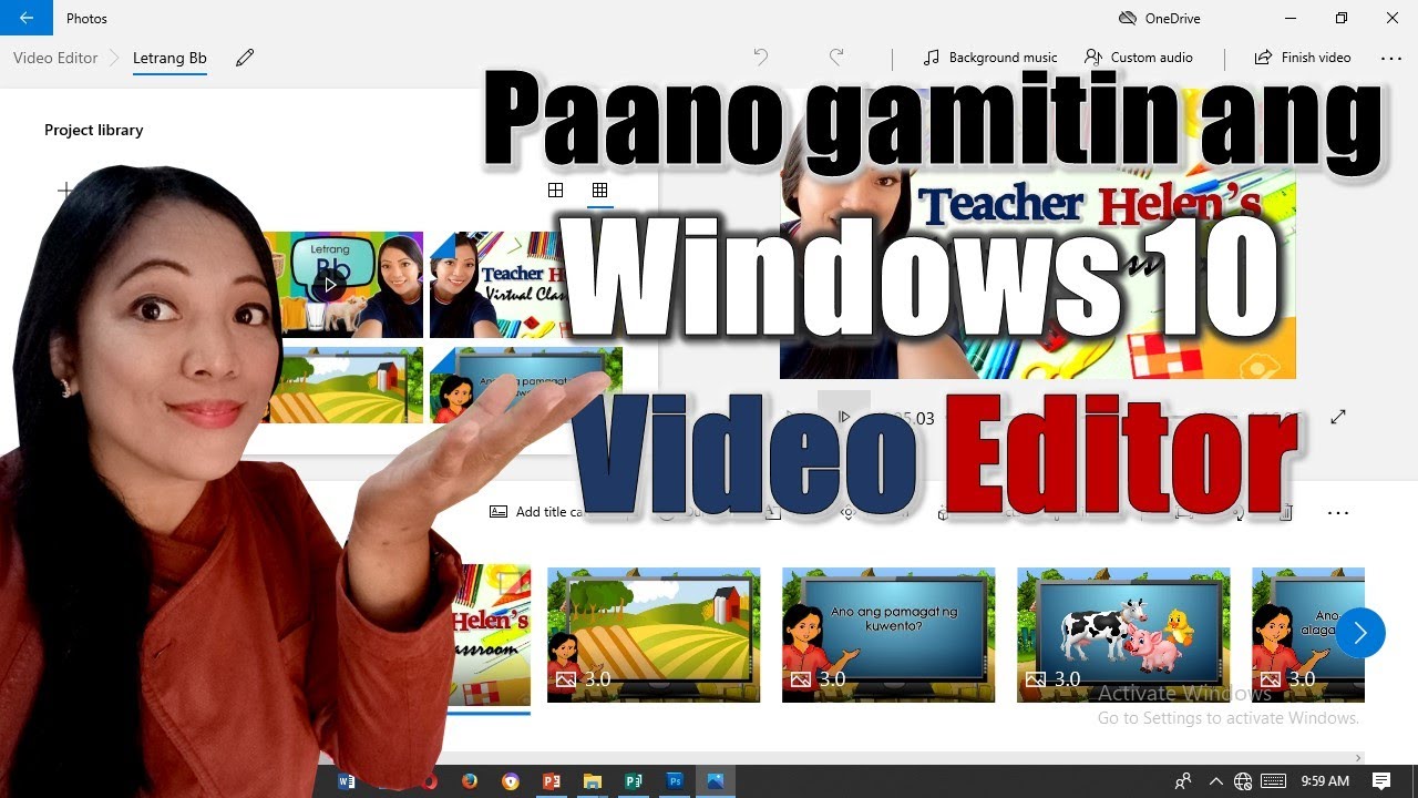 BASIC VIDEO EDITING USING WINDOWS 10 VIDEO EDITOR - YouTube
