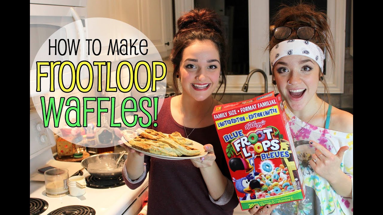 FrootLoop Waffles | Cooking DIY - YouTube