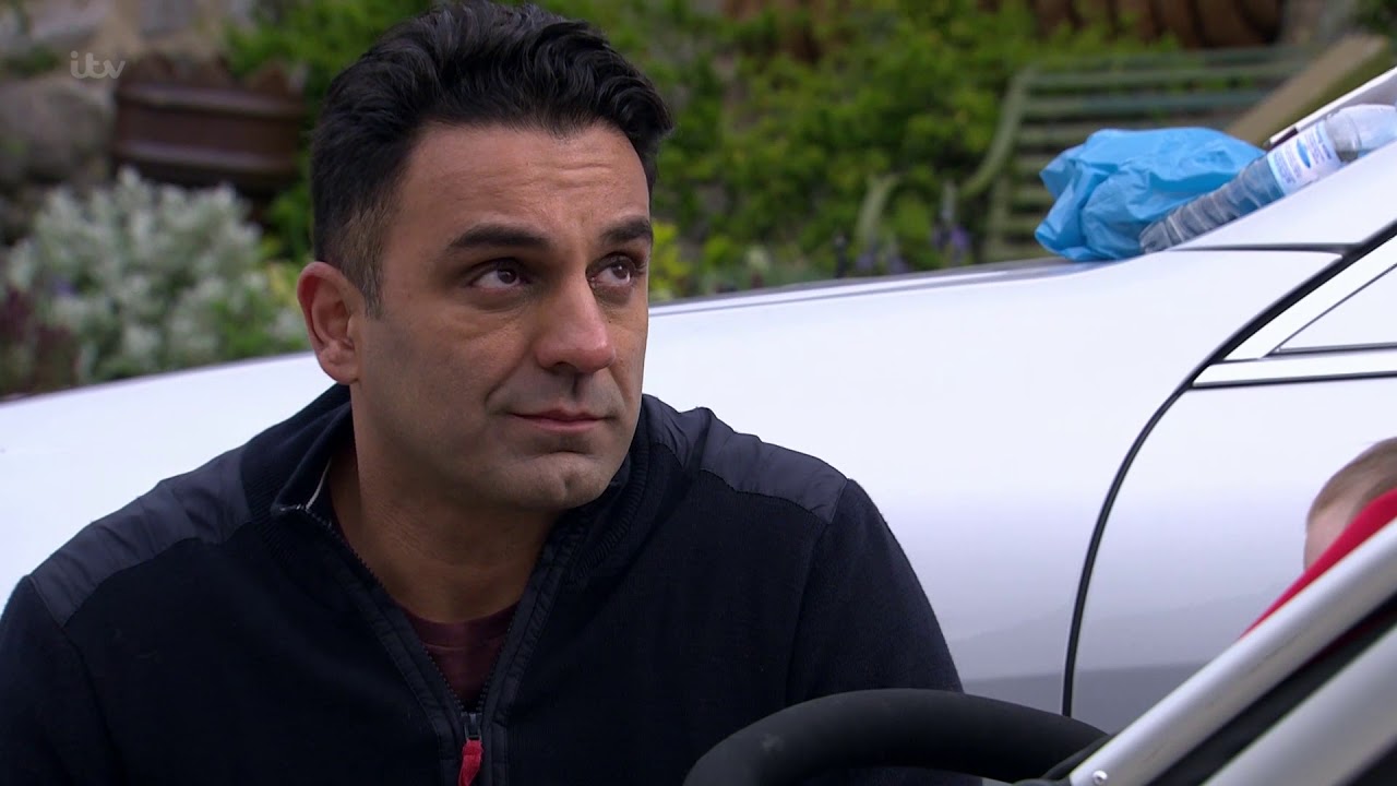 Rakesh Says Goodbye to His Grandson Johnny - Emmerdale - YouTube