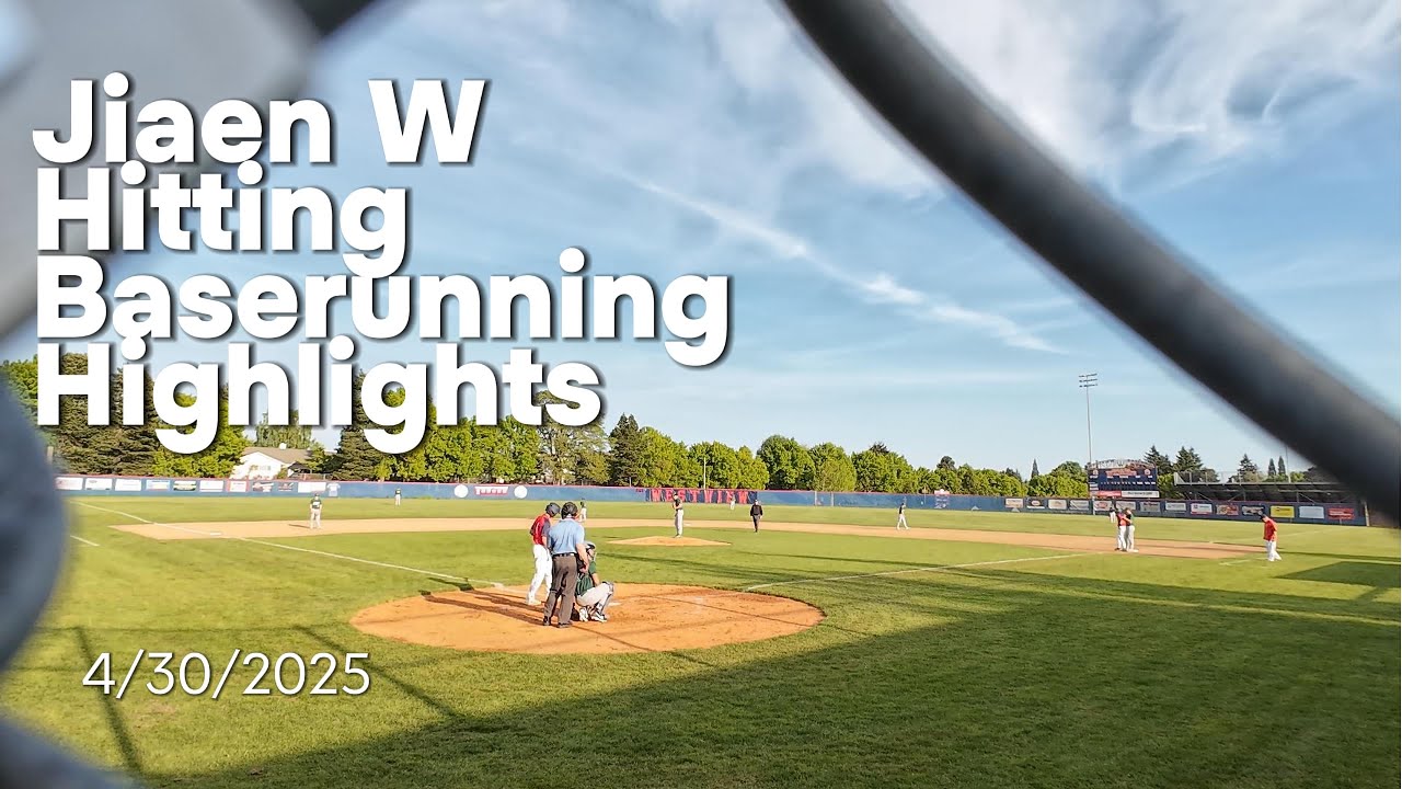 Jiaen Hitting and Baserunning highlight 4/30/2025 - YouTube