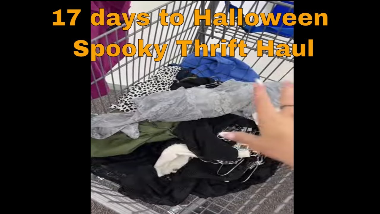 17 Days To Halloween: Thrifting For Spooky Outfits! - YouTube