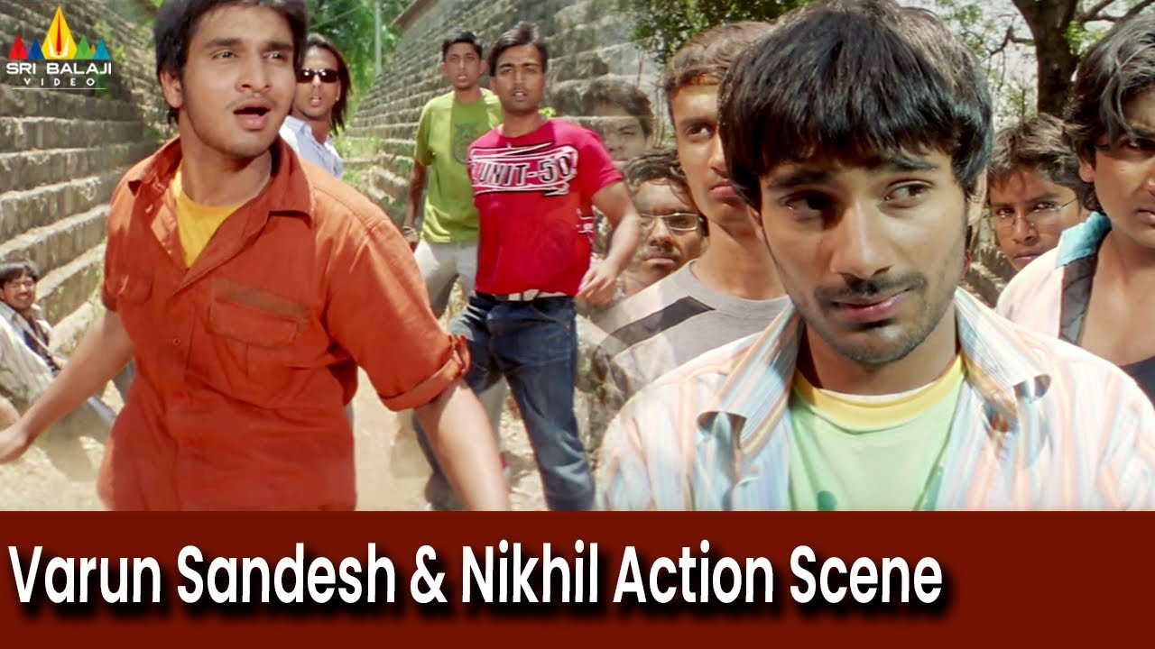 Varun Sandesh & Nikhil Action Scene | Happy Days | Telugu Movie Scenes ...