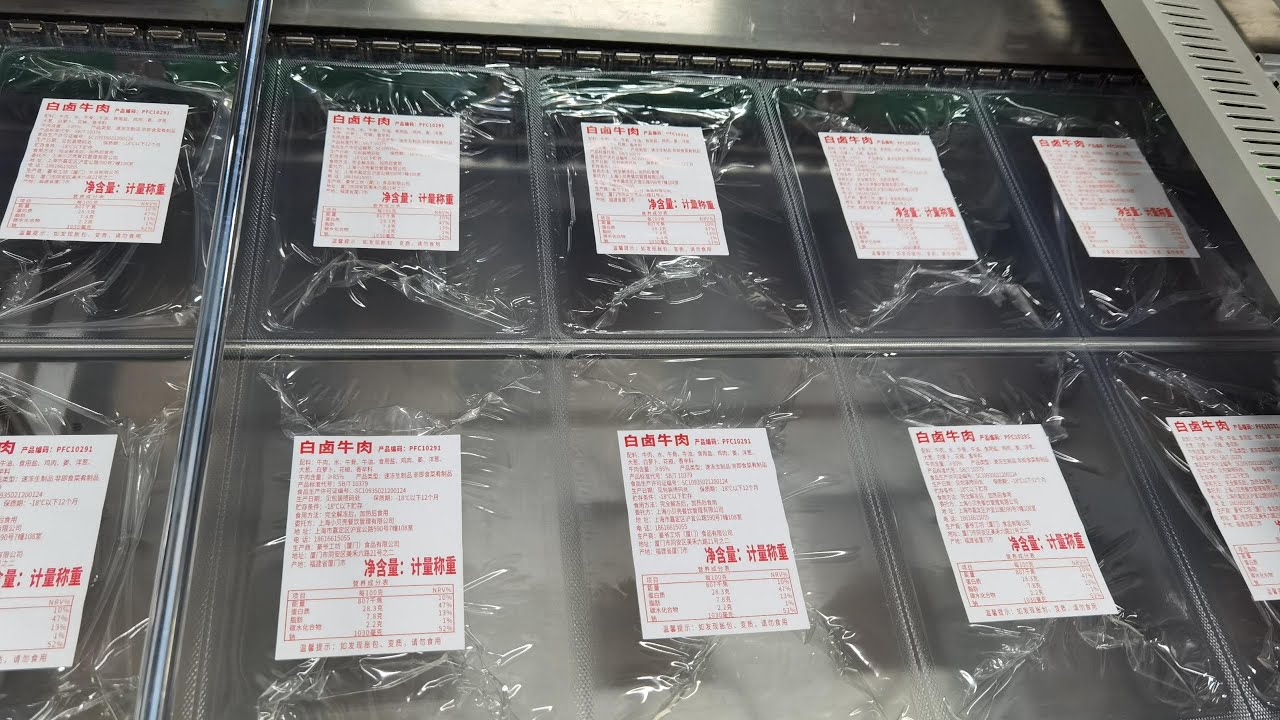 Customized Auto Sticker Label Applicator For Vacuum Packing Bag Top ...
