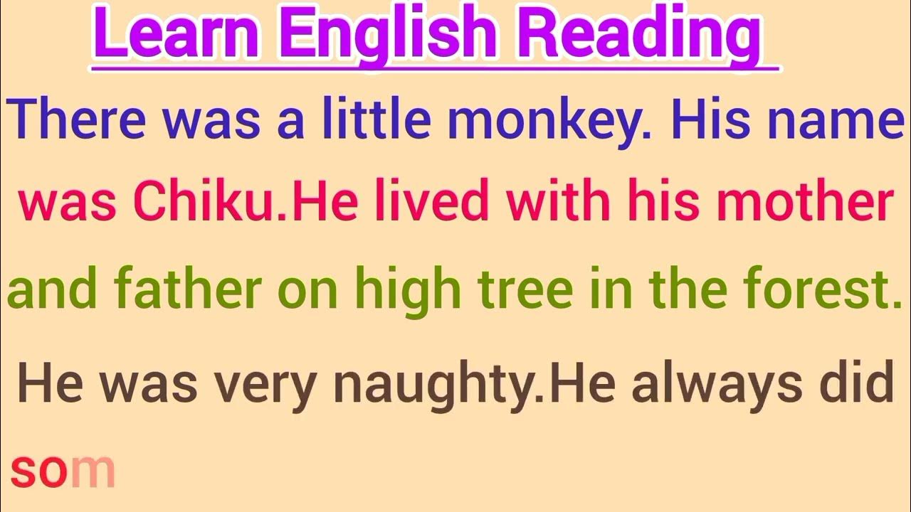 learn English reading|learn English reading 1|how to learn English ...