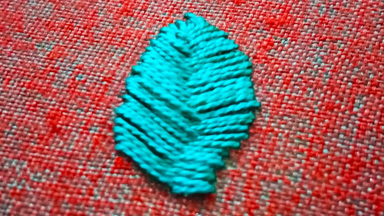 Flat Stitch (Embroidery For Beginners) - YouTube