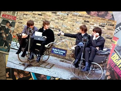 The Beatles filming promotional trailer for A HARD DAY'S NIGHT 1964 ...