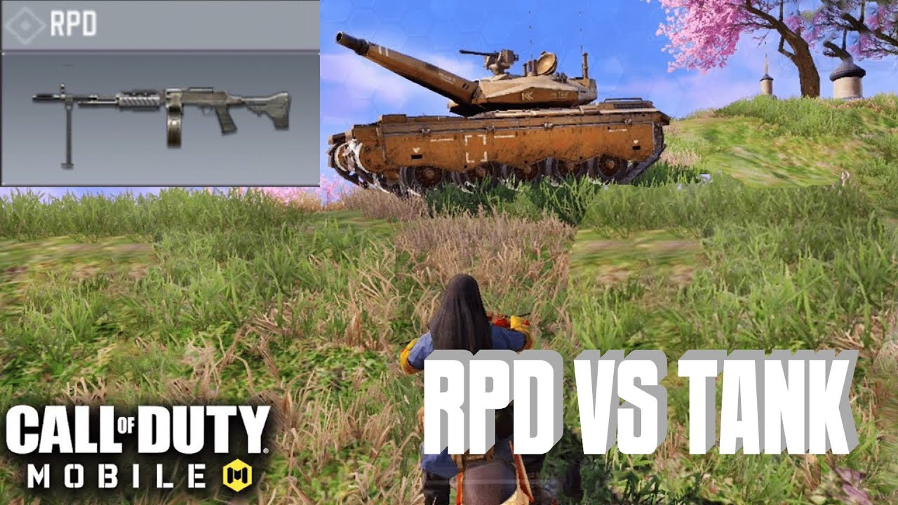 Destroy Tank In COD Mobile | RPD vs TANK | COD Mobile Battle Royal - # ...