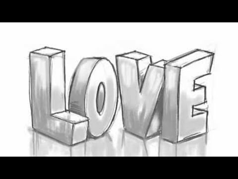 HOW TO DRAW COOL AND AMAZING BOLD LETTERS | DRAWING | ART | LOVE | BOLD ...