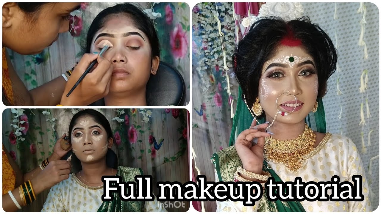 Full makeup tutorial step by step//#class demonstration ️ Barnali's ...