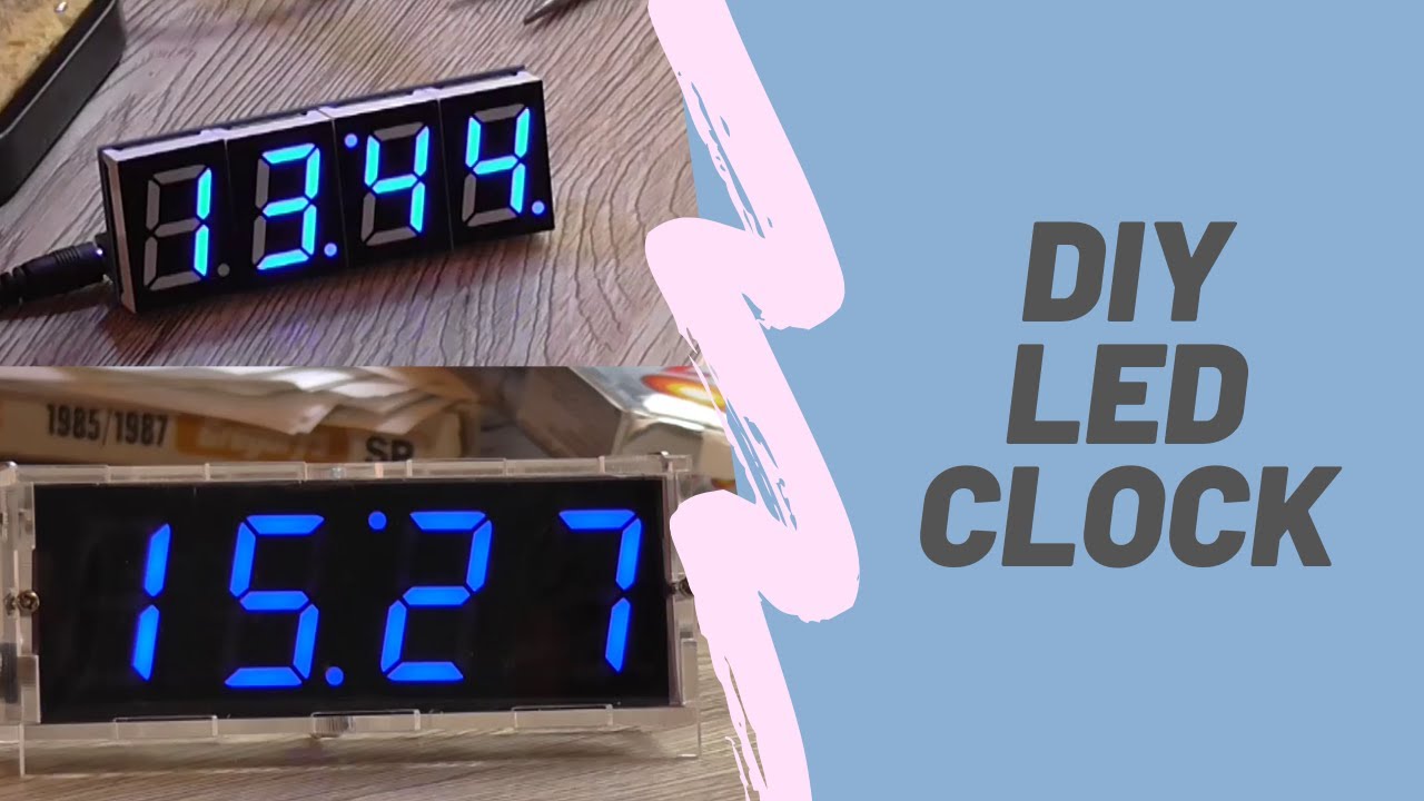 N6T8 4-Digit Clock Kit Build - YouTube