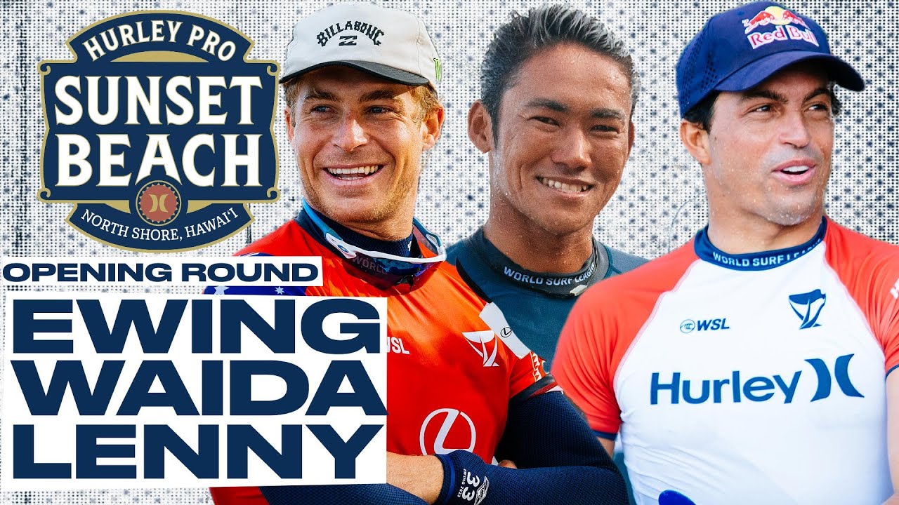 Ethan Ewing, Rio Waida, Kai Lenny | Hurley Pro Sunset Beach 2024 ...