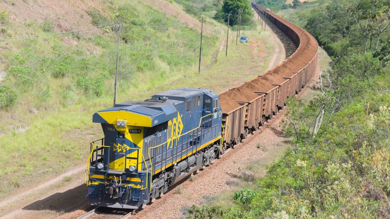 🛑A mais nova Locomotiva Wabtec ES44ACI acelerando ao máximo ,no Auxílio ...