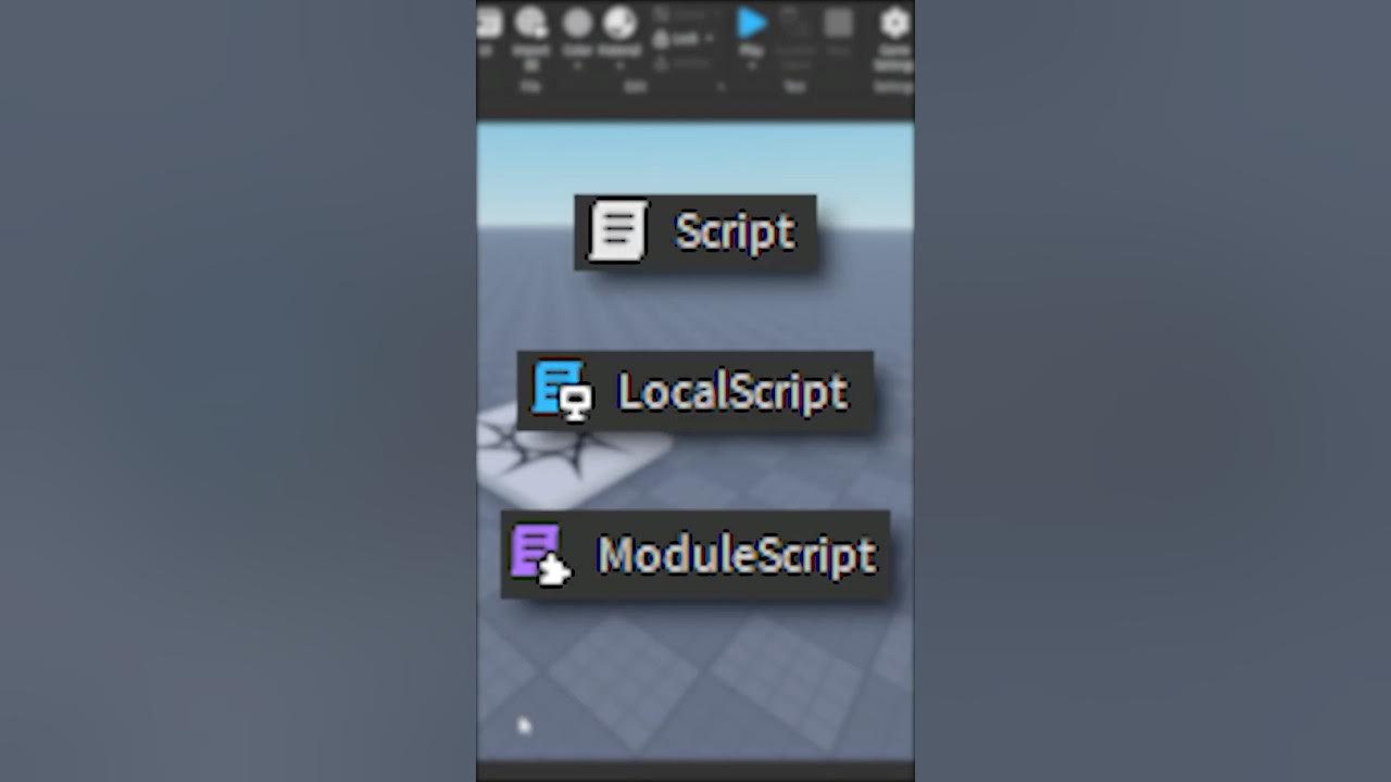 Scripts, Localscripts, and Modulescripts explained in under a MINUTE | Roblox Studio #roblox # ...