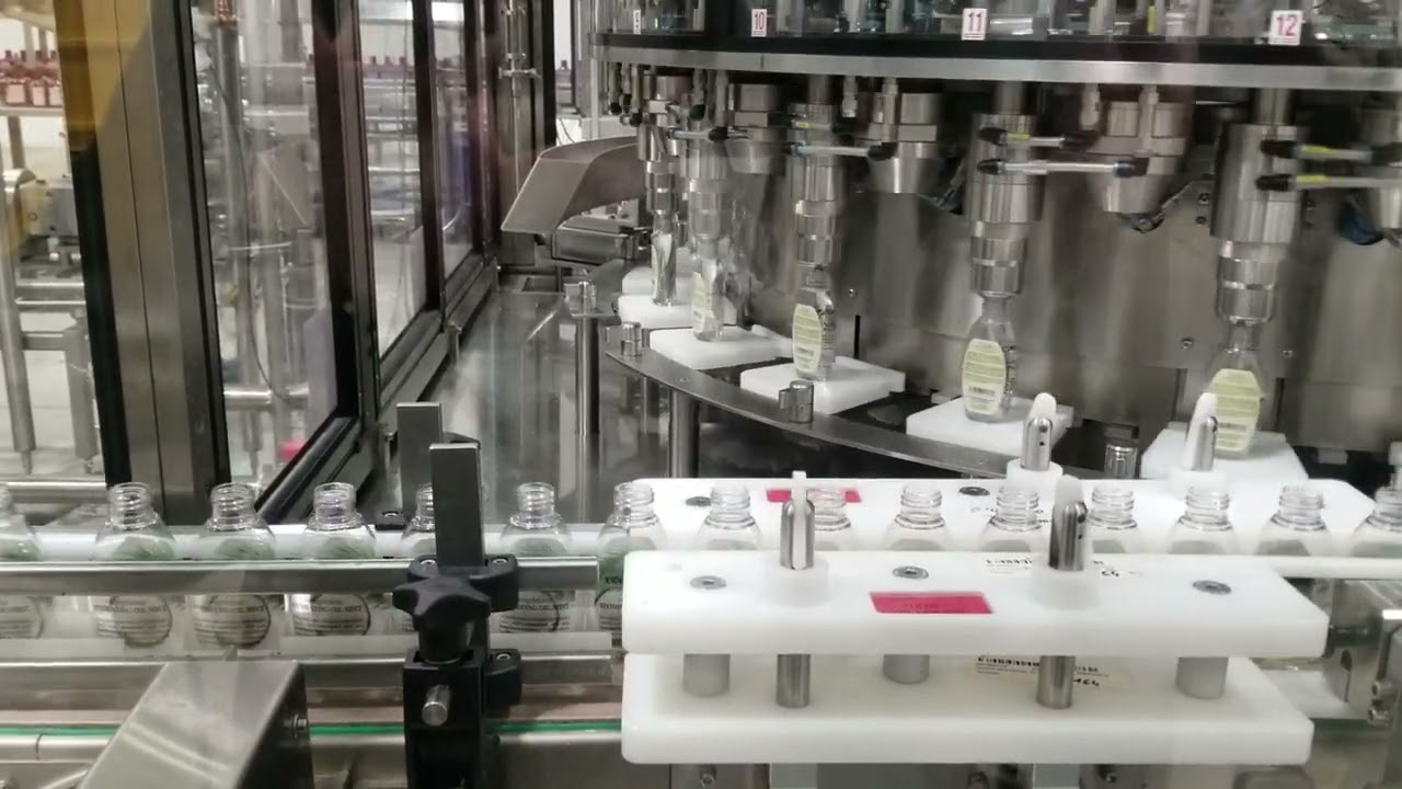 Ronchi 32*Head MonoBlock Filler - 124 BPM - 2oz Hair Oil - YouTube